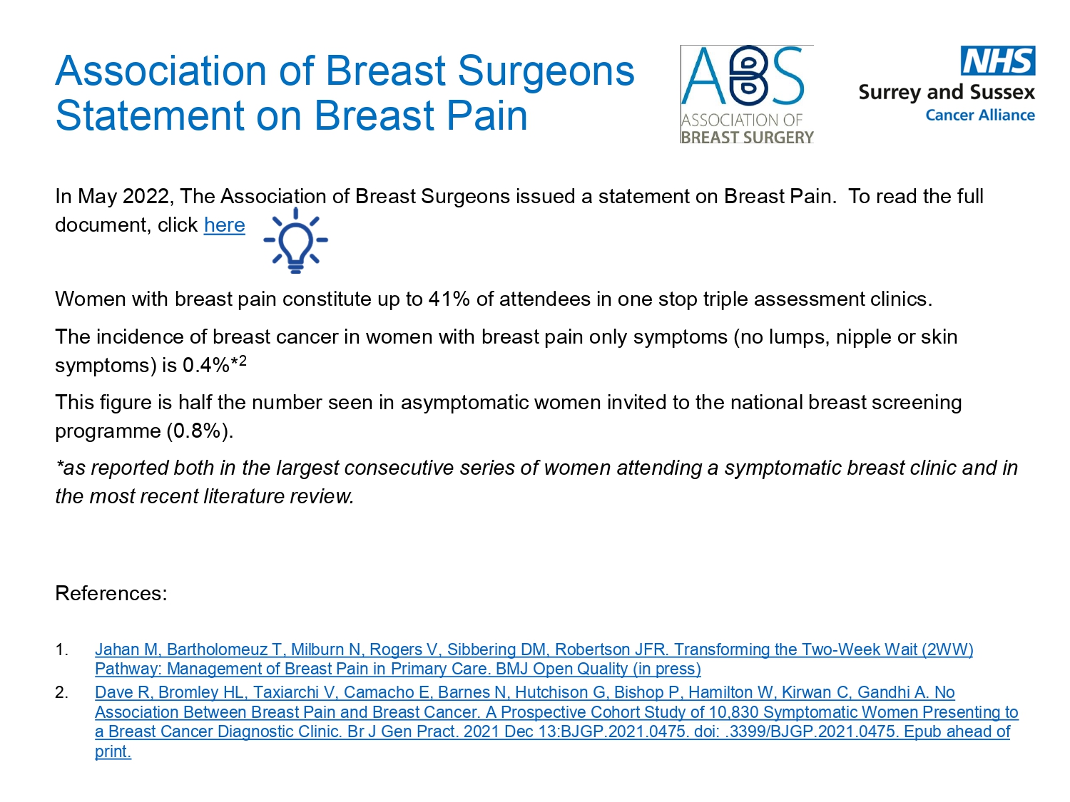 Breast Pain Toolkit - Zasha